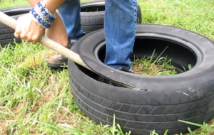 How to cut a tire and make it into a garden pot – SurvivalKit.com